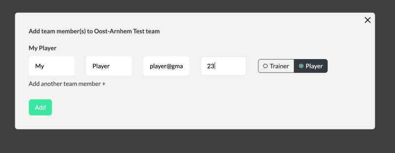How to add players and trainers as team members | TeamTV